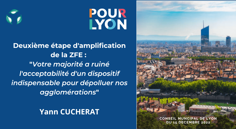 Deuxième étape d'amplification de la ZFE : - Inventer demain - Pour Lyon